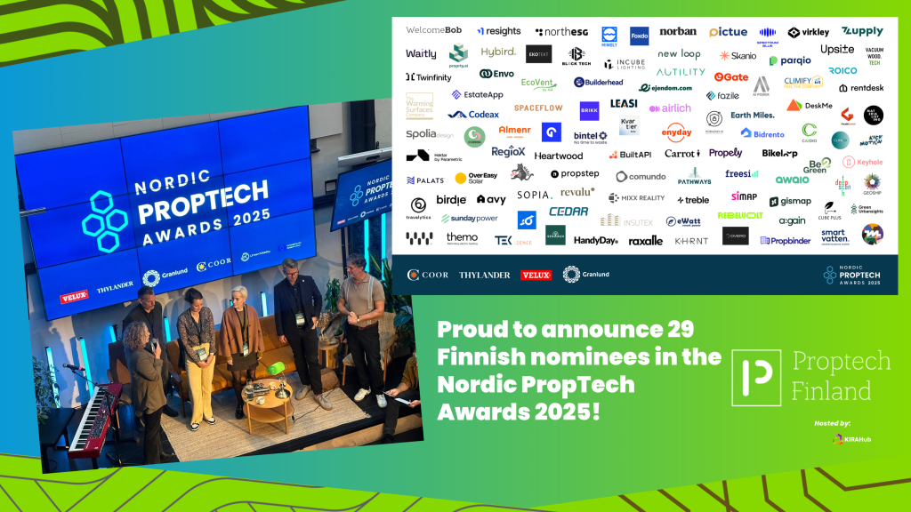 Nordic PropTech Awards -ehdokkaat on julkistettu! - KIRAHub